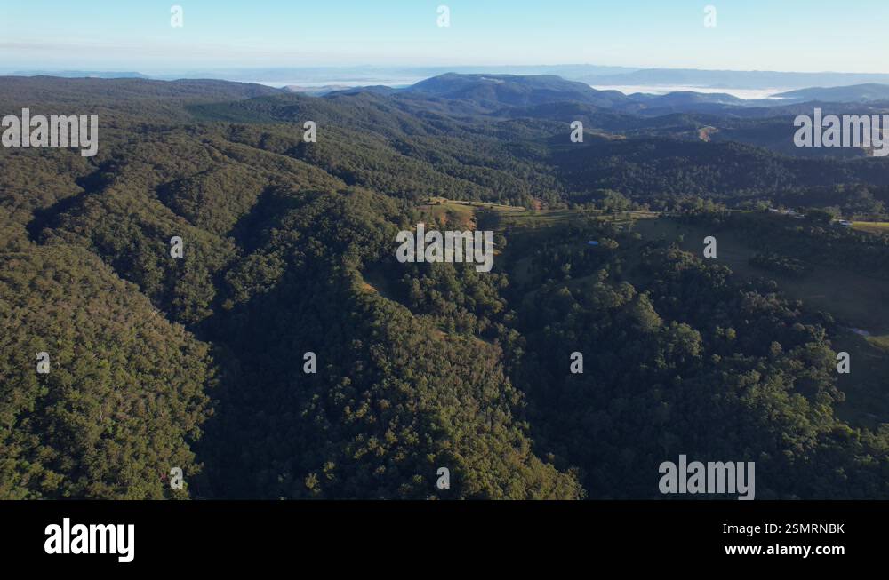 Lush Mountains Of D'Aguilar National Park, Mount Mee, QLD, Australia ...