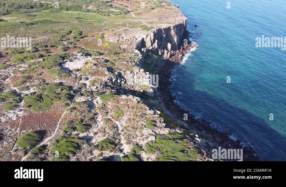 sea ??of ??Sardinia with beautiful colors with aerial images Stock ...