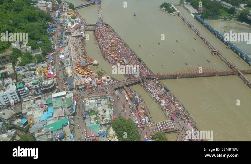 Haridwar Drone Video 4k HAR KI PAURI, Drone view of Har ki Pauri ...