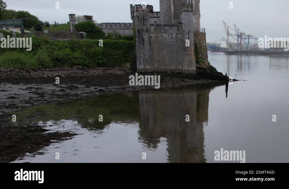 Blackrock Castle, Cork City Ireland. Drone Shot of Medieval Landmark on ...