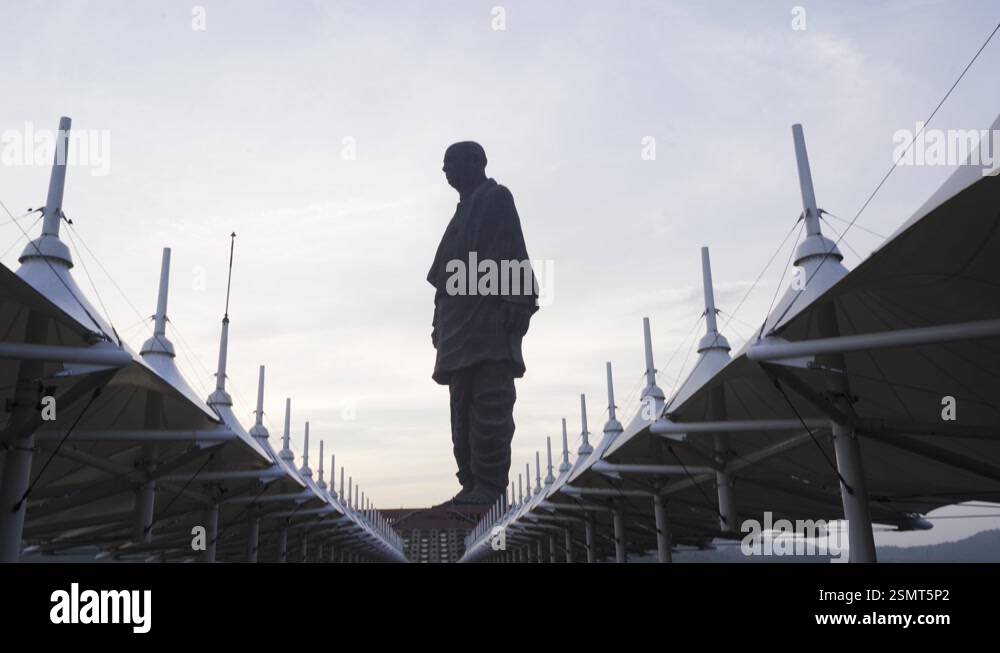 India Gujarat Kevadiya Statue of unity Stock Video Footage - Alamy