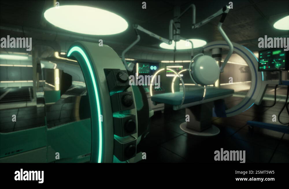 MRI scanner room with Magnetic Resonance Imaging machine Stock Video ...