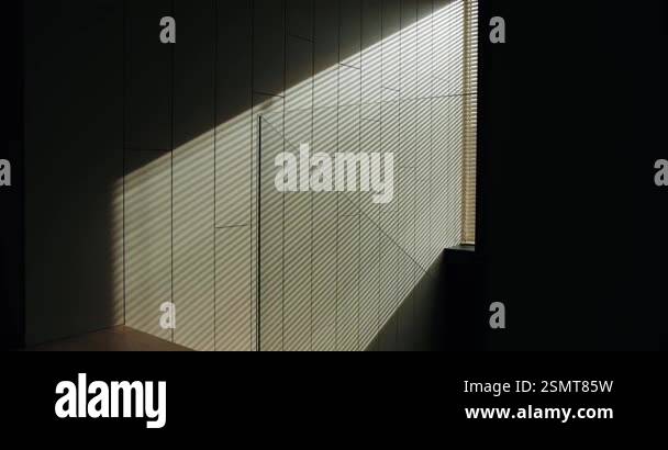 A modern architectural detail featuring intriguing patterns of light ...