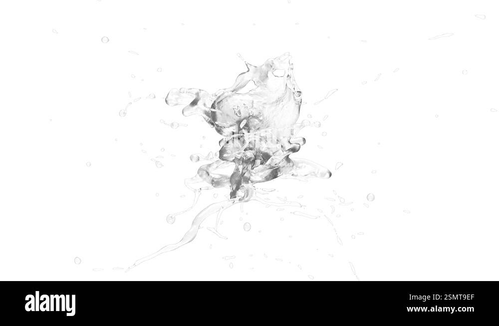 Water Splash, With Alpha Matte Stock Video Footage - Alamy