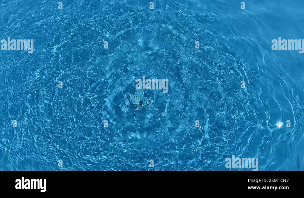 Horizontal video of dancing bubbles in swimming pool Stock Video ...