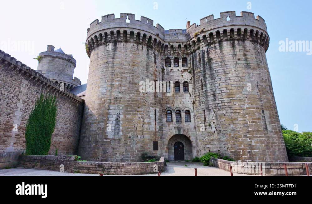 Castle of the Dukes of Alençon, Orne in Normandie, France. First-person ...