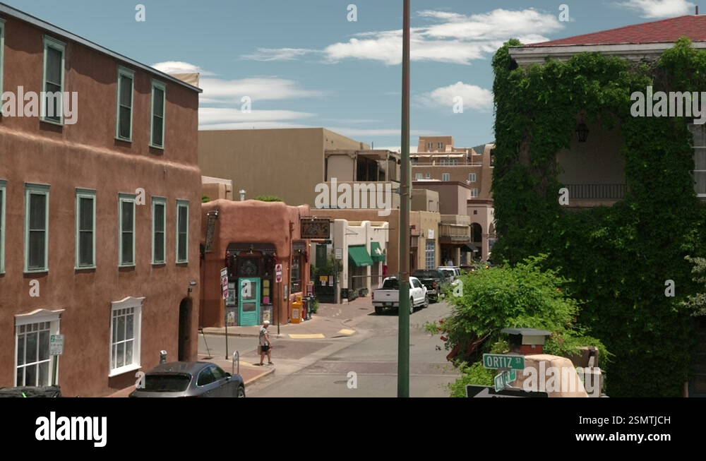 Adobe architecture in downtown santa fe Stock Videos & Footage - HD and ...