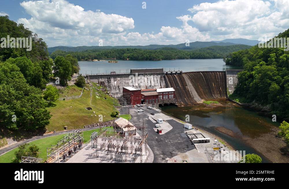 The Ocoee River Dam 1, also known as the Wilhelmina Dam, is a Stock ...