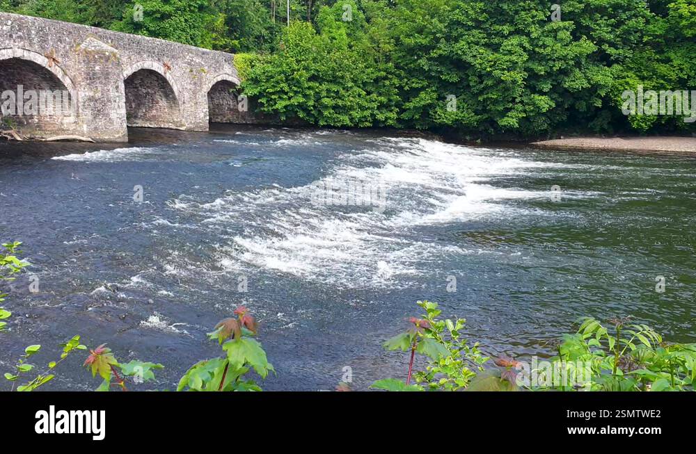 Bickleigh Bridge and Exe River landscape near the village parish of ...
