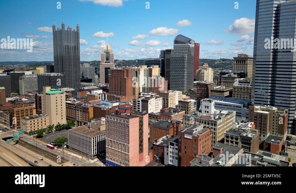 Pittsburgh city skyline, Located at the confluence of the Allegheny ...