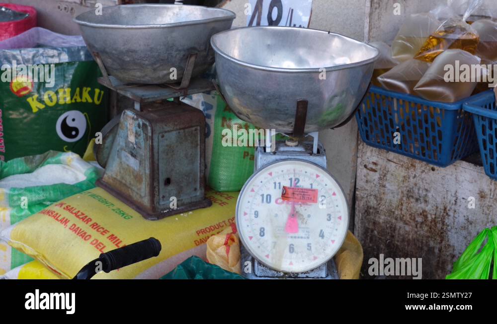 Davao City, Philippines - 05/21/2024: A weighing scale in the ...