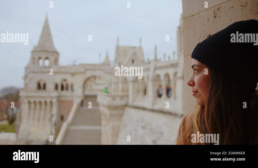 Girl Sightseeing At The Church of The Assumption of Our Lady of Buda ...