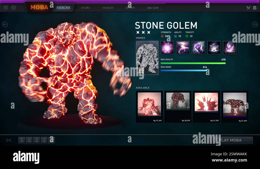 Spawning on the map of the competitive multiplayer battle arena ...