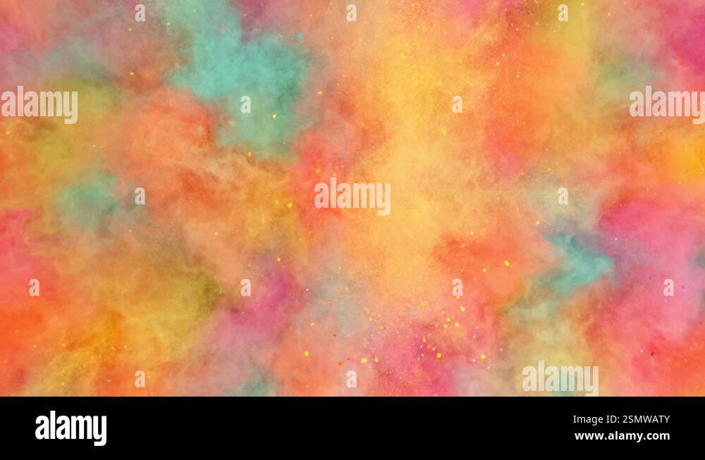 Super Slow Motion of Flying Colored Abstract Powder Particles Stock ...
