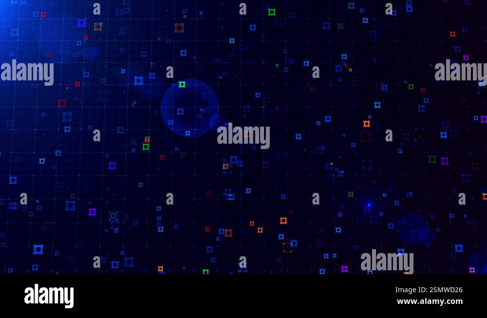 Futuristic Motion View Digital Grid with Perspective and Floating HUD ...
