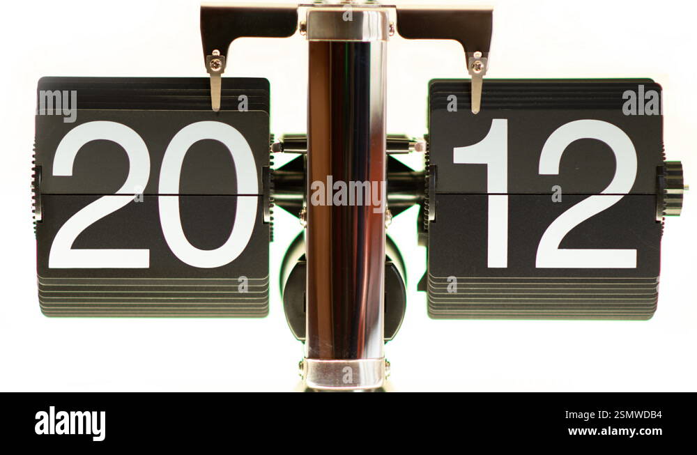 Analog Year Counter Counting from 2000 to 2026 (Flip-Clock Style | Time ...