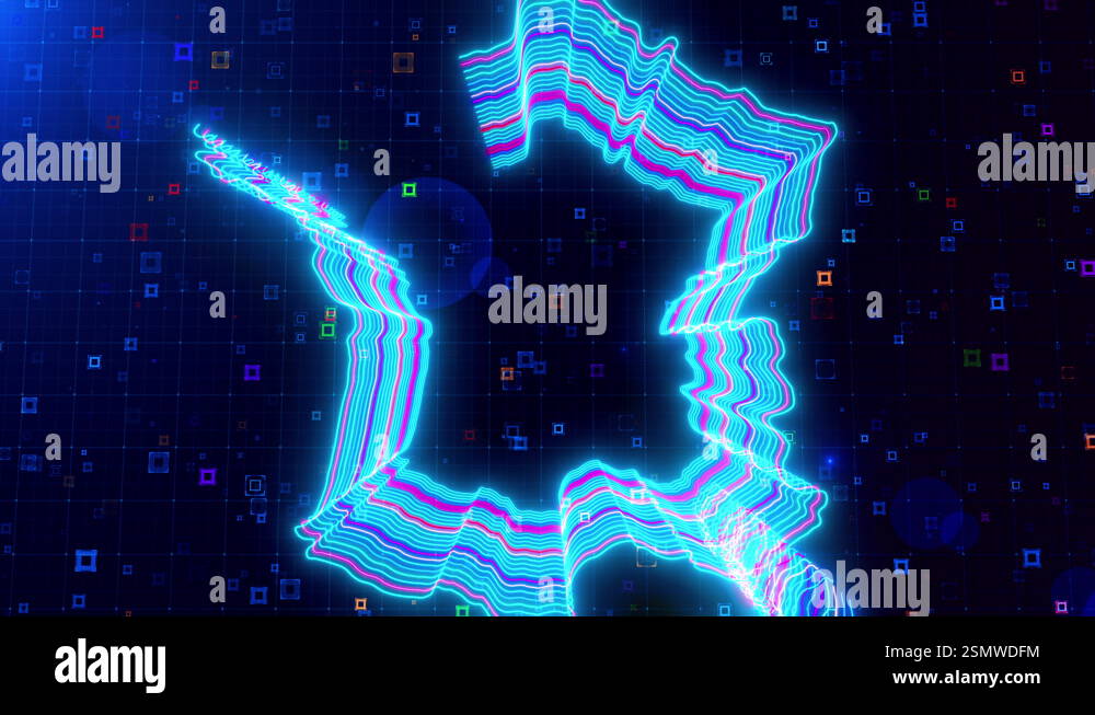 Dynamic Neon France Map: Futuristic Glowing Animation Stock Video ...