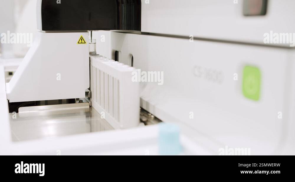 Blood Testing Machine Checks Samples In A Laboratory Room Stock Video ...