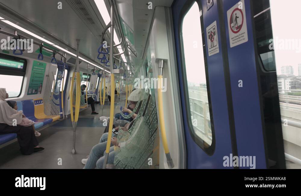 Scenic view of interior of the MRT (Mass Rapid Transit) Malaysia Stock ...