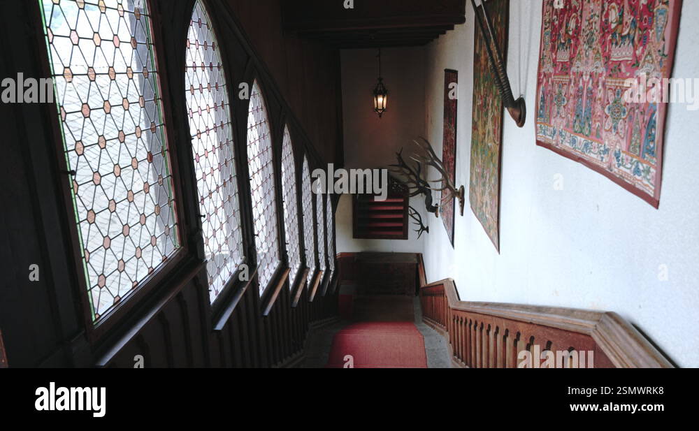 Cochem, Germany - July 10, 2024: The Interior Of The Unique Old Castle ...