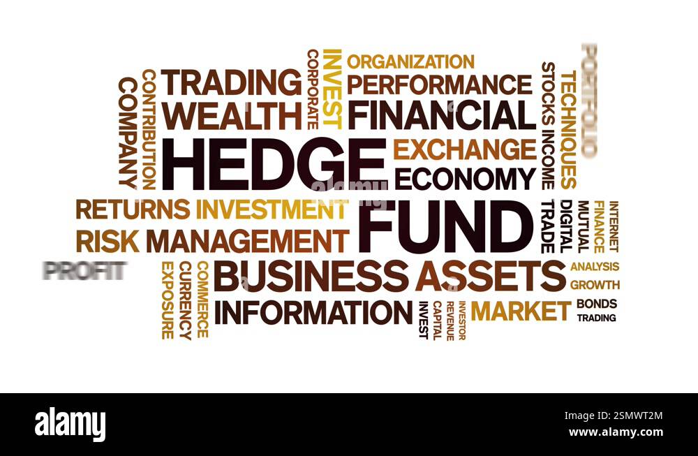 Hedge Fund animated word cloud,animation tag kinetic typography ...