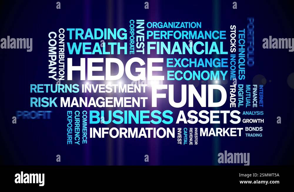 Hedge Fund animated word cloud,animation tag kinetic typography ...