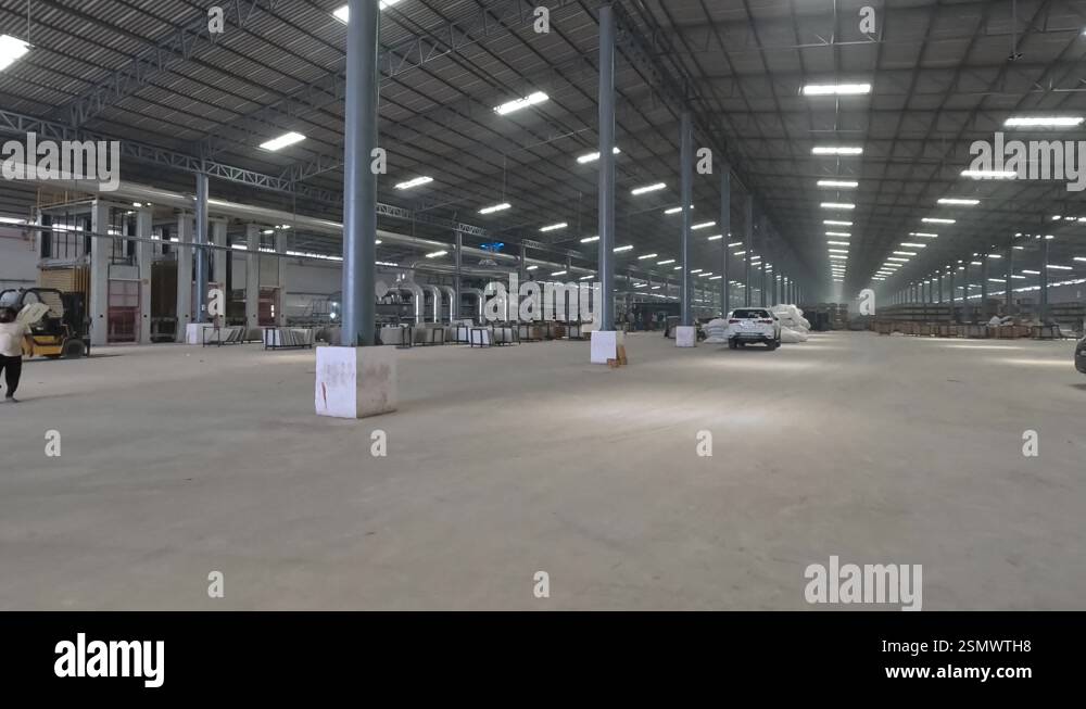 Large tiles factory visible Stock Video Footage - Alamy