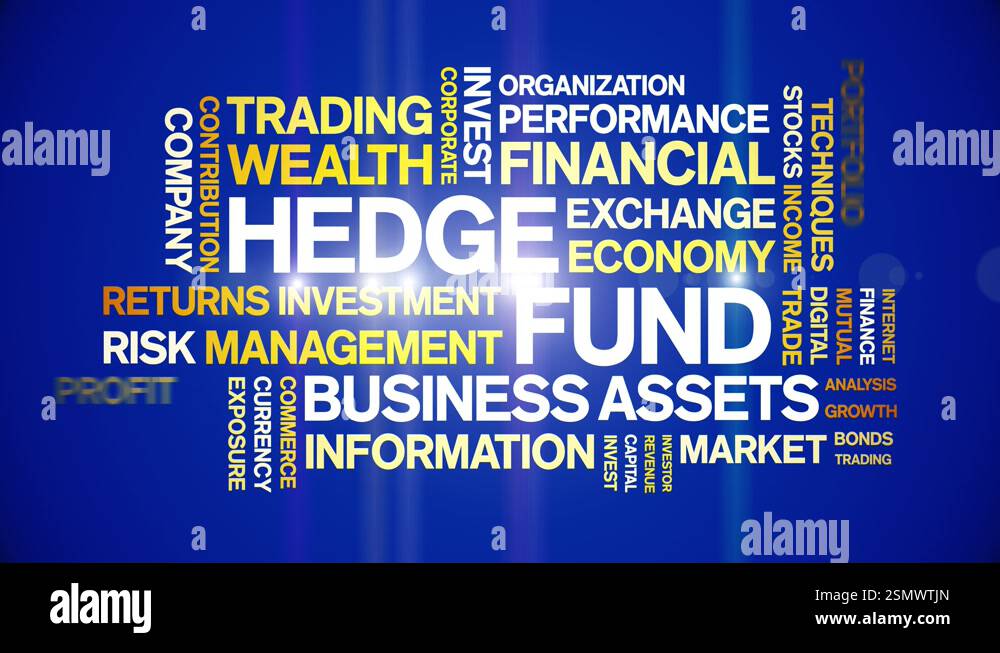 Hedge Fund animated word cloud,animation tag kinetic typography ...