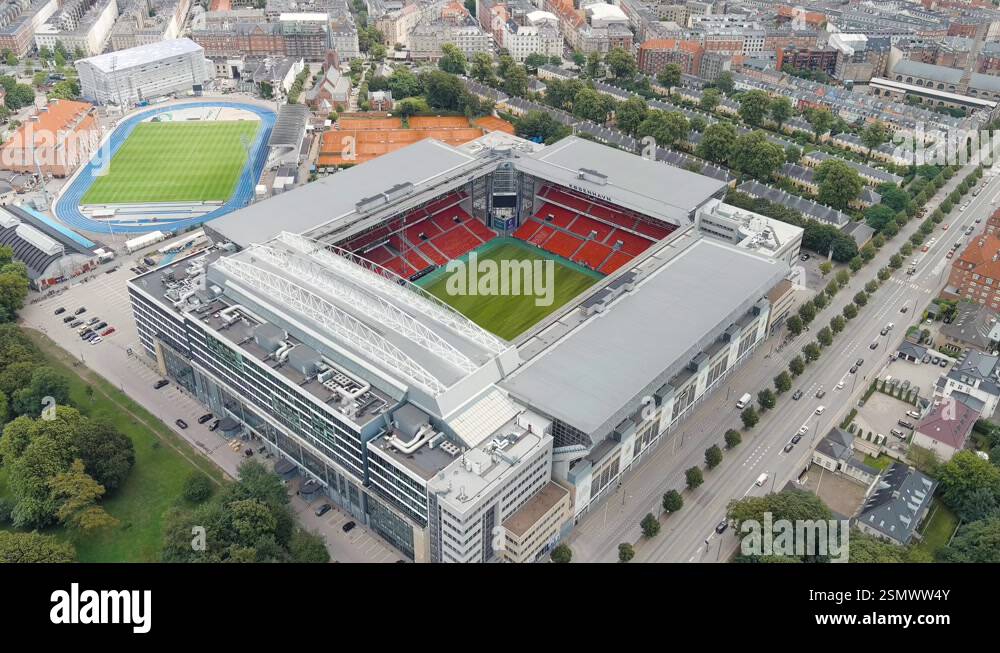 Copenhagen, Denmark. PARKEN - largest football stadium in Denmark ...