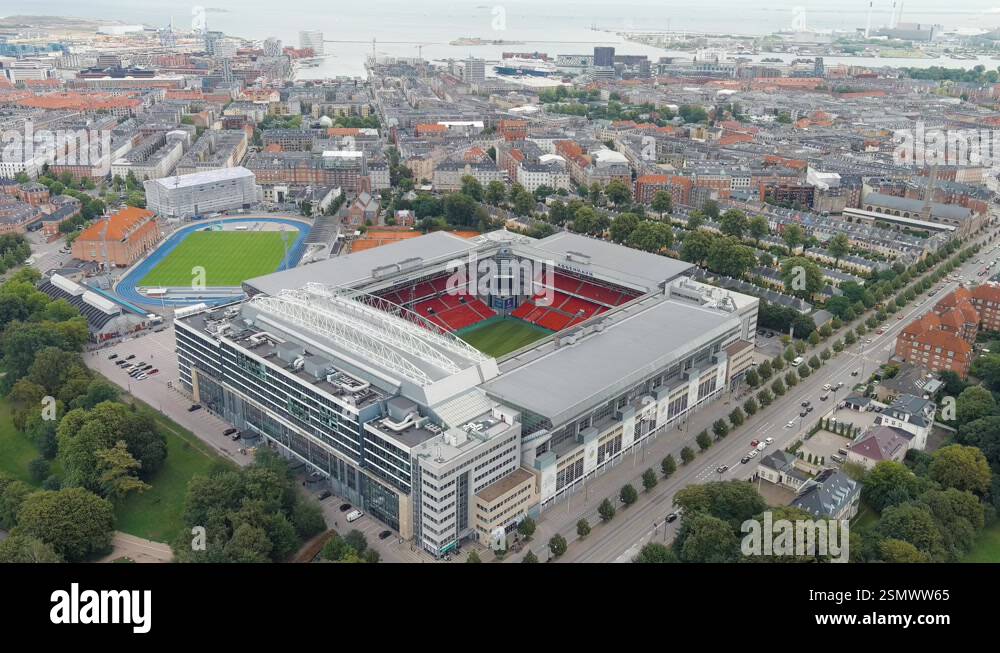 Copenhagen, Denmark. PARKEN - largest football stadium in Denmark ...