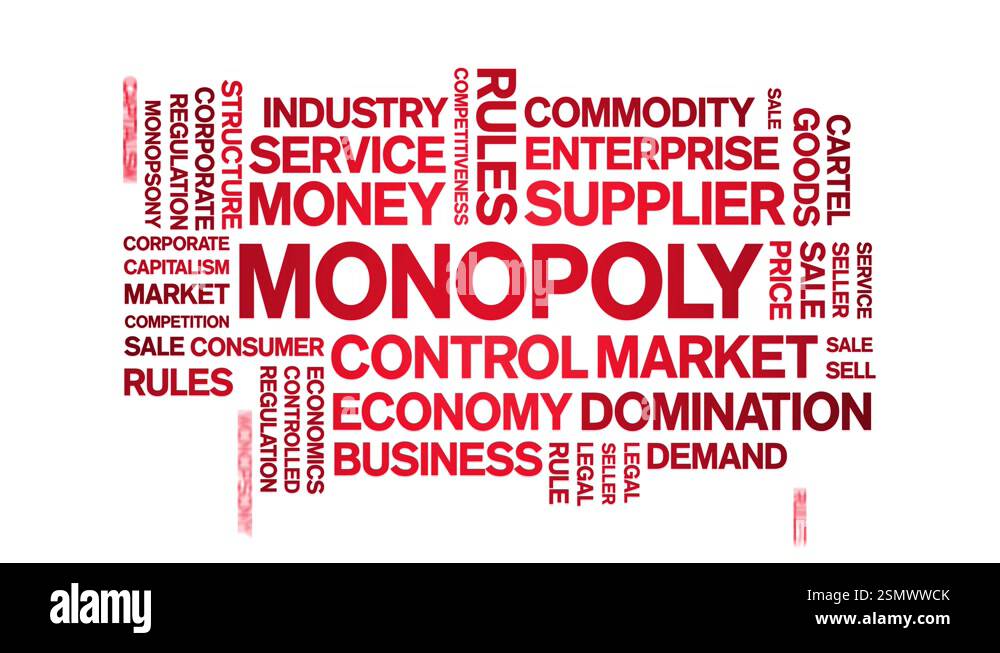 Monopoly animated word cloud,animation tag kinetic typography seamless ...