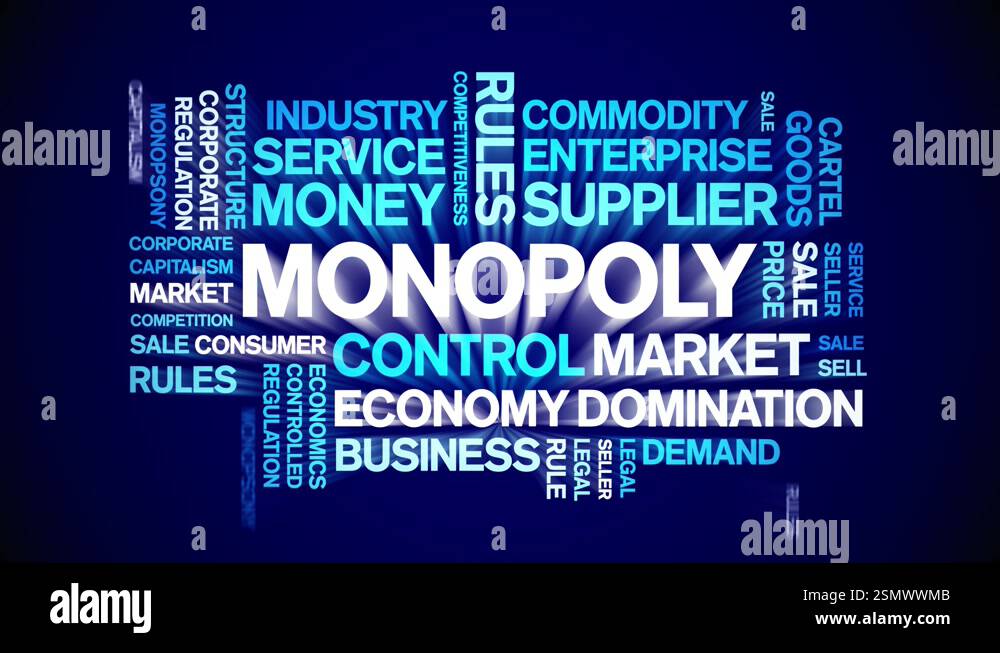 Monopoly animated word cloud,animation tag kinetic typography seamless ...