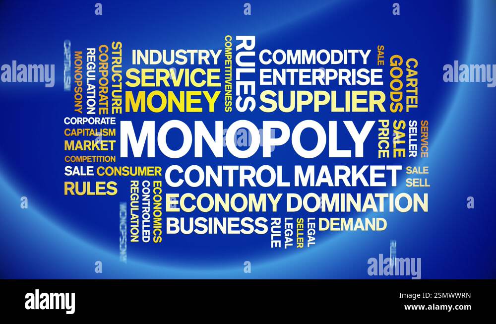Monopoly animated word cloud,animation tag kinetic typography seamless ...