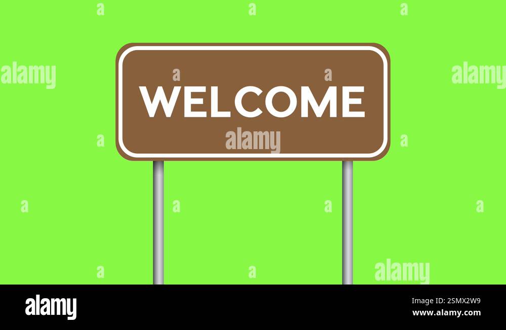 Welcome brown road sign Stock Videos & Footage - HD and 4K Video Clips ...