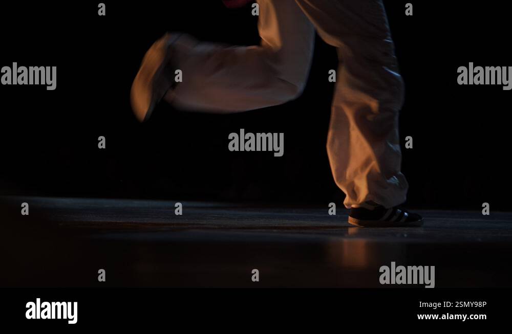 Dancer's legs performing a dance routine on stage Stock Video Footage ...