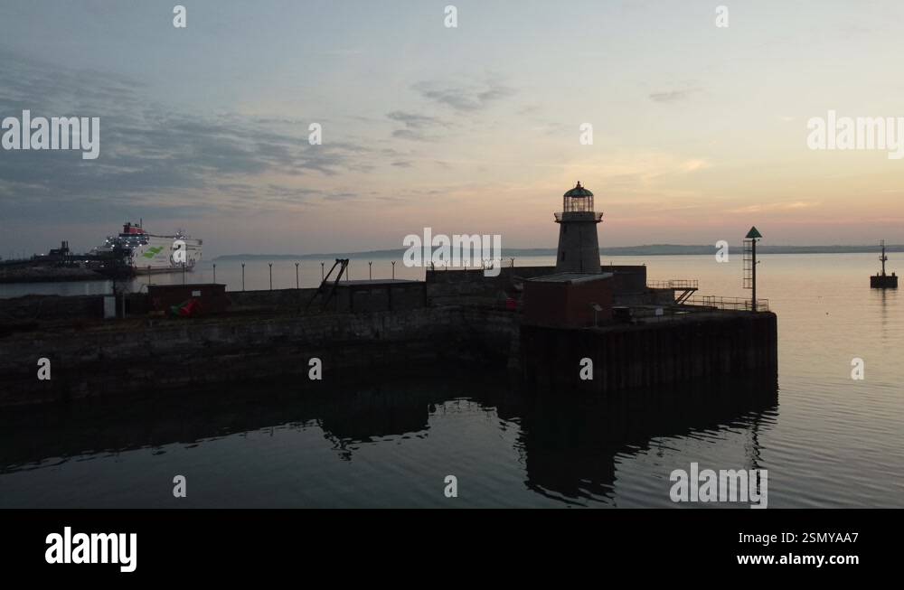 Holyhead, United Kingdom (UK) - 09/05/2024: Holyhead Admiralty pier ...