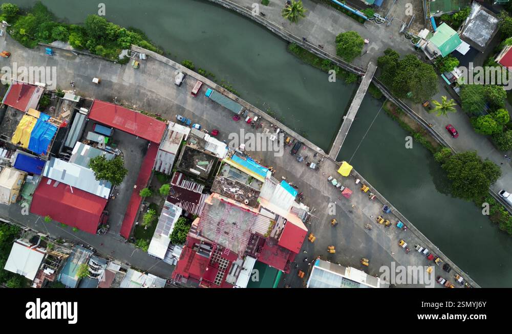 Neighborhood In Virac, Province Of Catanduanes, Philippines - Aerial ...