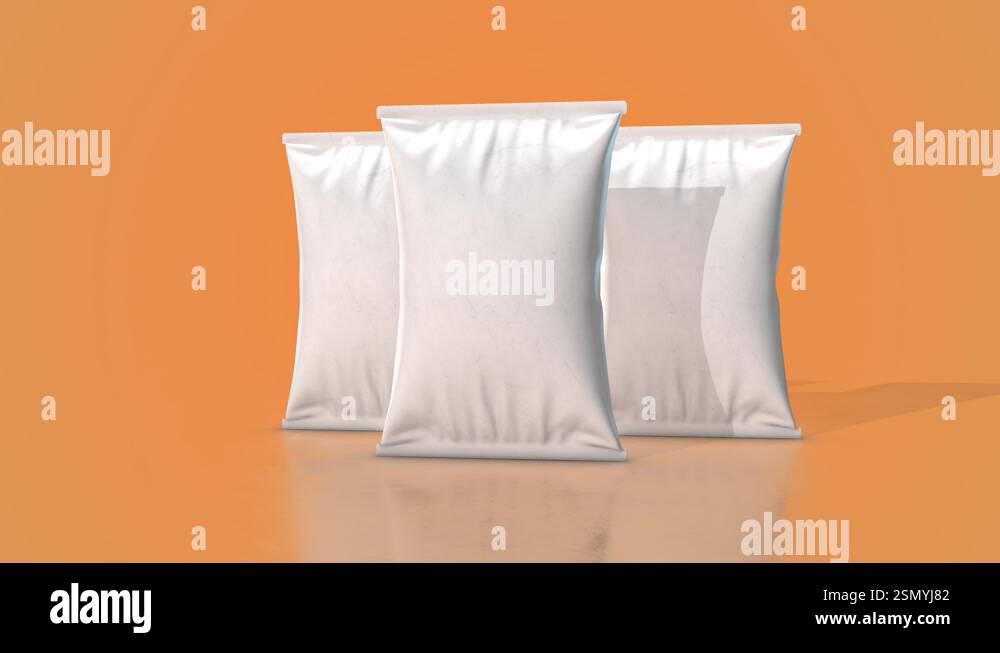 Packaging Plastic Zooming towards the Camera. 3D Plastic Bag Animation ...