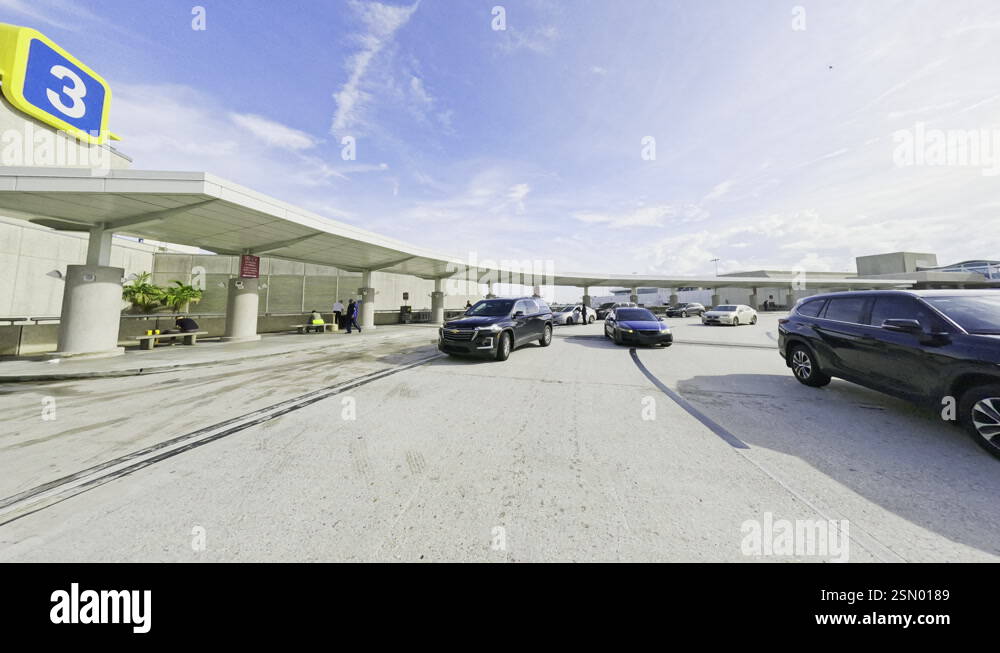 Terminal 3 at FLL driving plates for motion video footage Stock Video ...