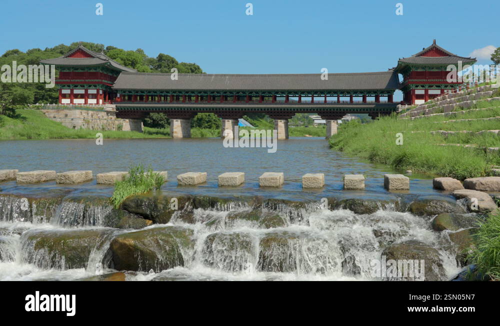Woljeonggyo Bridge and Namcheon Stream Daytime on Summer Day At ...