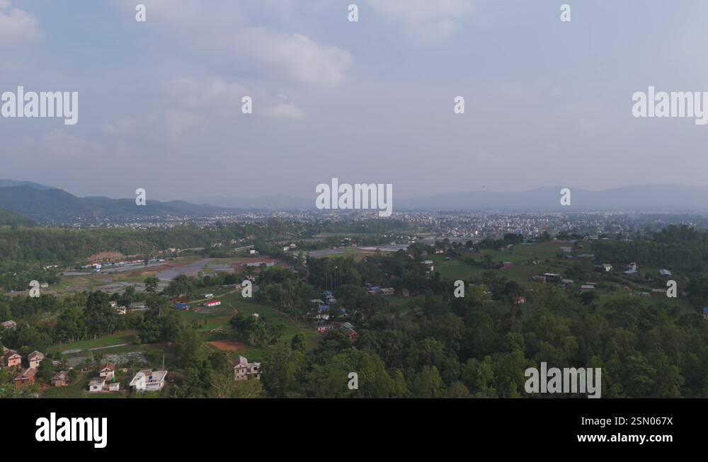 aerial view of dang ghorahi Stock Video Footage - Alamy