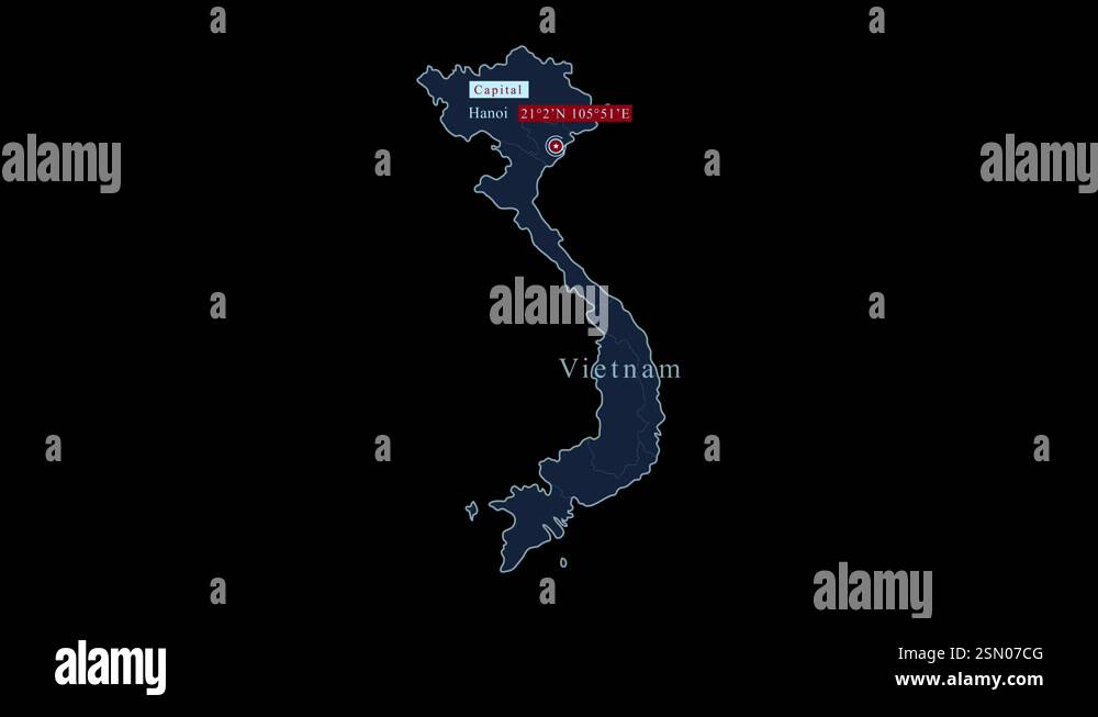 Vietnam political map capital Stock Videos & Footage - HD and 4K Video ...