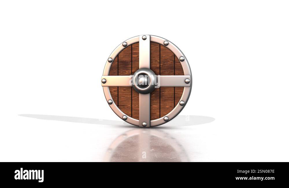 Gaming Shield 3D Rotating and Zooming Towards the Camera. Shield 3D ...