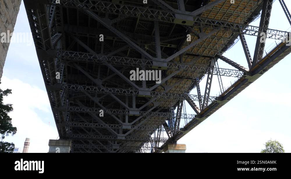 Steel structure of Sydney Harbour Bridge, one of the landmarks of ...