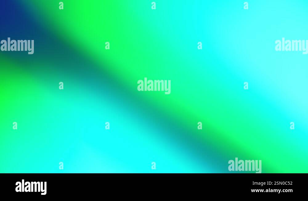 Green, cyan and blue colors spectrum blurred gradient animation. Moving ...