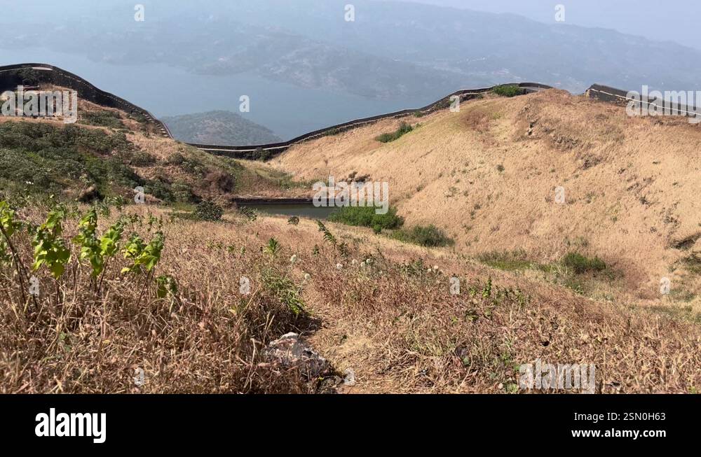 India Maharashtra Pune Torna Fort Mobile Stock Video Footage - Alamy