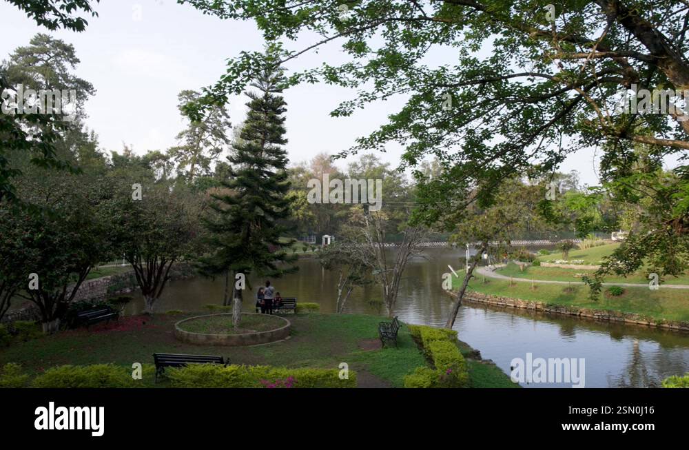 India Meghalaya Shillong Ward's lake Stock Video Footage - Alamy