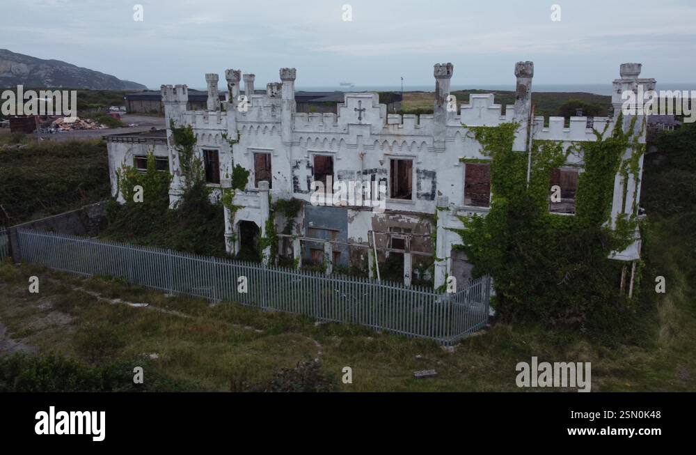 Holyhead, United Kingdom (UK) - 09/11/2024: Soldiers point house aerial ...