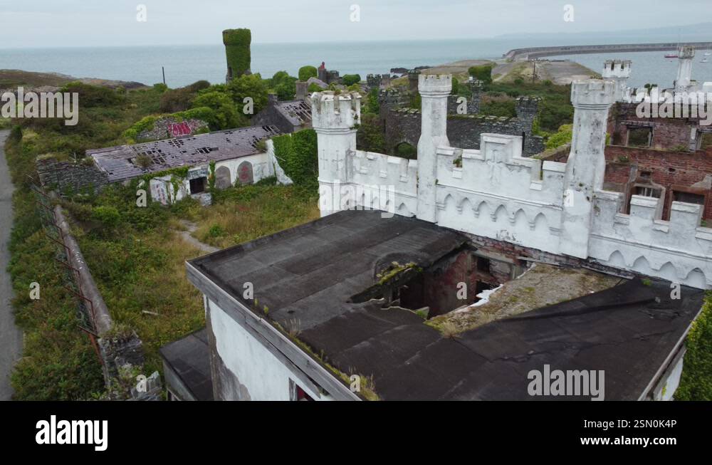 Holyhead, United Kingdom (UK) - 09/11/2024: Soldiers point house aerial ...