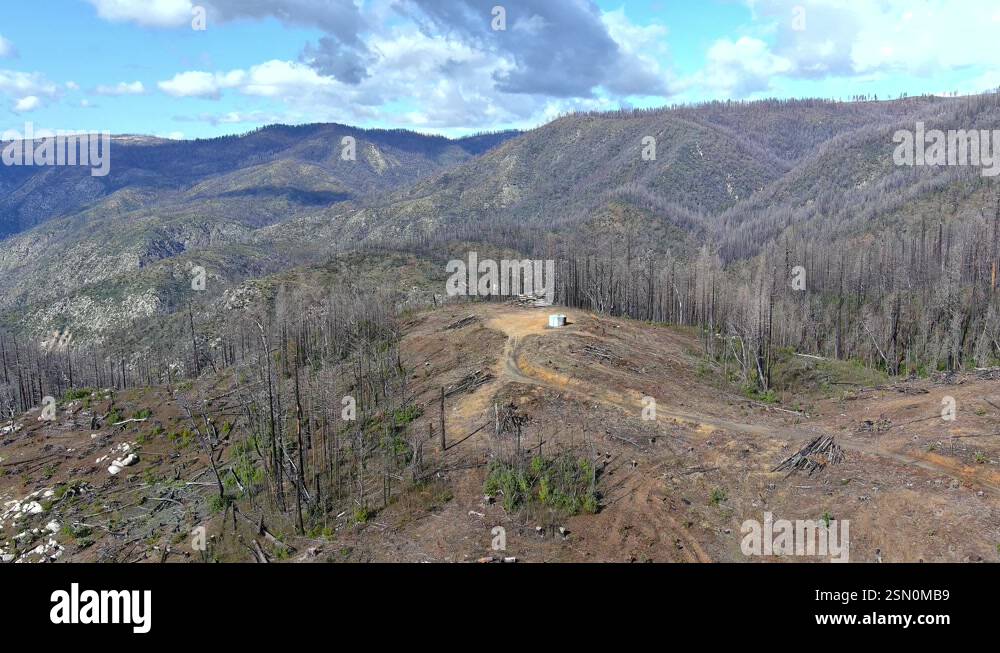 Aftermath Of North Complex Fire At Feather Falls Trailhead 0103 Stock ...